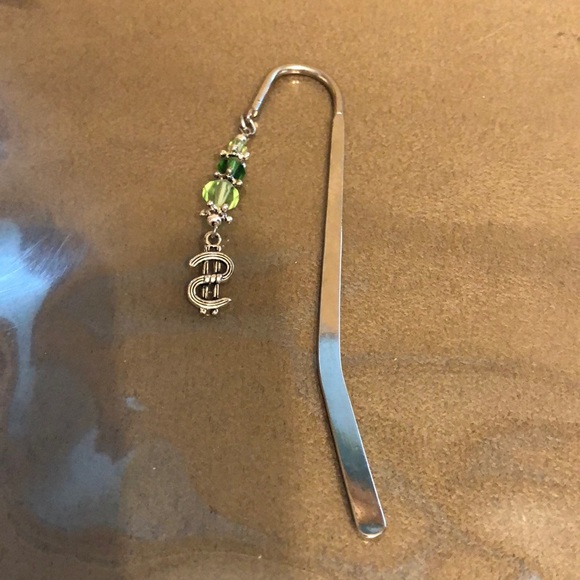 Hallmark | Accents | Green Bead Silver Metal Vintage Bookmark | Poshmark